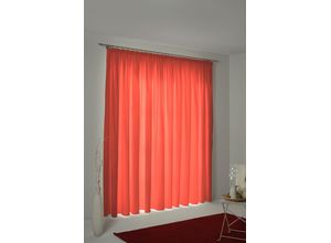 4004567480530 - Vorhang WIRTH WirthNatur Gardinen Gr 215 cm Kräuselband 132 cm rot Kräuselband nach Maß