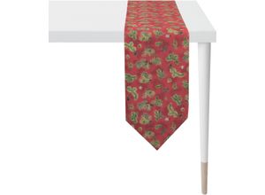 4003440255777 - Tischband APELT 9530 WINTERWELT Weihnachtsdeko Weihnachten bunt (rot grün bunt) B25cm L175cm Baumwolle Tischdecken Digitaldruck