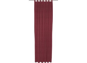 4004567378240 - Vorhang WIRTH Trondheim B Gardinen Gr 255 cm Schlaufen 132 cm rot Schlaufen nach Maß