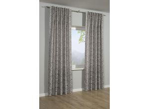 4040976253143 - Gardine SEHLBACH Schal Jacquard Ornamente Gr 1 grau (taupe) B140cm H245cm Polyester Gardinen mit Gardinenband und verdeckten Schlaufen 4040976253143 - Gardine SEHLBACH Schal Jacquard Ornamente Gr 1 grau (taupe) B140cm H245cm Polyester Gardinen mit Gardinenband und verdeckten Schlaufen