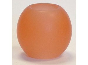 4016478083625 - Gardinenbefestigungen Ersatzteile KUTTI Acrylkugel Schlaufenkugel Ø 25 mm Gr 1 rot (apricot) Ø25cm Acryl Gardinenbefestigungen Deko für Raffrollos und Scheibengardinen