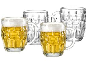 4006344320442 - Bierkrug RITZENHOFF & BREKER Luis transparent B14cm H125cm Ø95cm Glas Trinkgefäße 4er Set je 500 ml 4006344320442 - Bierkrug RITZENHOFF & BREKER Luis transparent B14cm H125cm Ø95cm Glas Trinkgefäße 4er Set je 500 ml