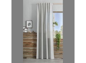 4006470490705 - Gardine HEINE HOME Gardinen Gr 245 cm Multifunktionsband 145 cm silberfarben Halbtransparente Gardinen