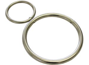 5050685152179 - Dekoklammer Dekoring Metall Gr 1 silber (silberfarben) 2 Stk Metall Gardinenbefestigungen zum Drapieren