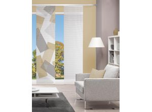 4056751513876 - Schiebegardine VISION NAYAH Gr 1 gold (goldfarben) B60cm H260cm Polyester Gardinen SCHIEBEVORHANG BAMBUS DIGITALDRUCK