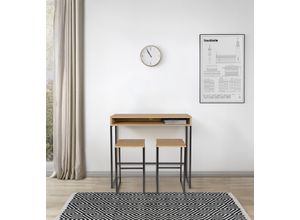 4744448011704 - Konsolentisch Dominic schwarz (eichefarben schwarz) B35cm H65cm T35cm Tische auch als Beistelltisch verwendbar