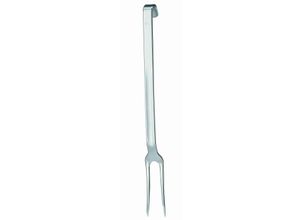 4004293100856 - Fleischgabel RÖSLE silber (edelstahlfarben) B32cm Edelstahl 18 10 Fleischgabeln Tranchiergabel für Fleisch Hakengriff spülmaschinengeeignet