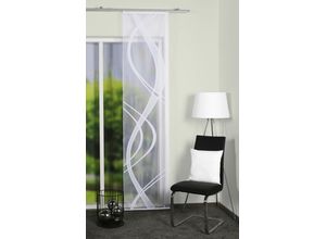 4056751408363 - Schiebegardine HOME WOHNIDEEN TIBASO weiß B57cm H225cm Wirkware Obermaterial 100% Polyester Gardinen transparent