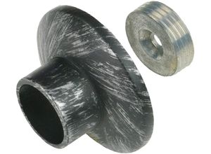 4016318009013 - Gardinenstangenhalter Wandlager Wandhalter für Gardinenrohre 16 mm Esperanca Gr 1 silber (silberfarben schwarz) L18cm Gardinenstangenhalterungen Wandhalterung Wandlager