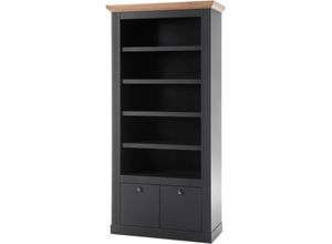 4067602880030 - Regal HOME AFFAIRE Westminster grau (grau dunkel applikation wotan eiche dekor) 5 St offene Fächer FSC-zertifizierter Holzwerkstoff Regale im romantischen Landhausstil