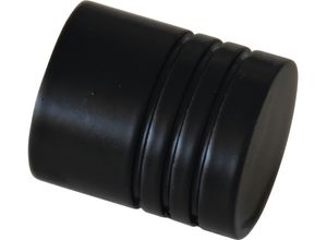 4003018365853 - Gardinenstangen-Endstück Zylinder Gr 1 schwarz (schwarz matt) 2 Stk Gardinenstangenendstücke Serie Einzelprogramm Chicago Ø 20 mm 4003018365853 - Gardinenstangen-Endstück Zylinder Gr 1 schwarz (schwarz matt) 2 Stk Gardinenstangenendstücke Serie Einzelprogramm Chicago Ø 20 mm