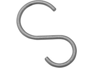 4003018362081 - Gardinenhaken S-Haken silber Ø25cm Metall Gardinenbefestigungen Serie Gardinenstange Industrial Home