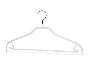 4002651956022 - Kleiderbügel MAWA Silhouette FRS weiß B41cm H20cm T1cm Stahl Kunststoff Kleiderbügel mit Steg