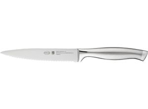 4004293137111 - Allzweckmesser RÖSLE Basic Line silber (silberfarben) Gesamtlänge 24cm Klingenlänge 13cm Edelstahl 18 10 Spezialklingenstahl Kochmesser mit Wellenschliff Obst und Gemüse Klingenspezialstahl