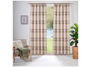 4005385843354 - Vorhang WECKBRODT Kilian beige (beige taupe) B140cm H245cm Polyester Gardinen Gardine Store Dekoschal blickdicht