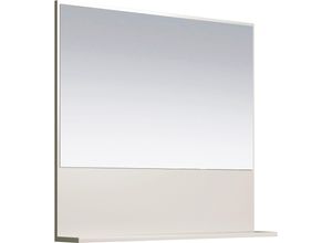 4068223903207 - Wandspiegel WELLTIME San Pedro kaschmir evoke eiche B80cm H74cm T14cm Holzwerkstoff Spiegelglas Spiegel Kompakter Badspiegel mit Ablagefläche – Maße (B T H) 80 14 74 cm