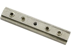 4003018336211 - Verbinder für Gardinenstangen Kira mit Innenlauf II silber B19cm H5cm L5cm Ø19cm Gardinenstangenhalterungen Serie Gardinenstange Kira