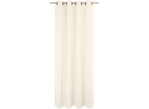 4004567492137 - Vorhang WIRTH Newbury beige (creme) Gardinen 385cm Ösen 130cm Baumwolle Polyester nach Maß B130cm H385cm
