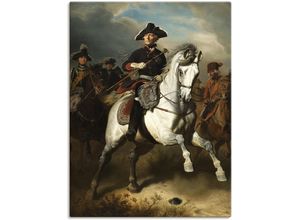 4055327116510 - Wandbild ARTLAND Friedrich der Große zu Pferde 1861 Bilder Gr B H 30 cm x 40 cm Leinwandbild Menschen 1 St bunt Bild Poster Bilder als Leinwandbild Wandaufkleber oder in versch Größen