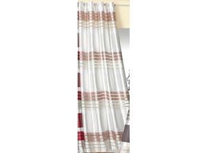 4005385826586 - Vorhang WECKBRODT Lotta Gr 1 beige (beige perlmuttfarben weiß) B140cm H245cm Polyester Gardinen blickdicht mit transparenten Organza-Streifenglänzend Gardine Store 4005385826586 - Vorhang WECKBRODT Lotta Gr 1 beige (beige perlmuttfarben weiß) B140cm H245cm Polyester Gardinen blickdicht mit transparenten Organza-Streifenglänzend Gardine Store