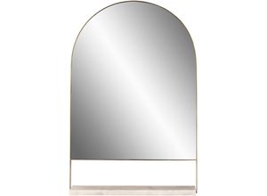 4063074541516 - Wandspiegel KAYOOM Doha 125 weiß B435cm H69cm Eisen Spiegelglas Marmor Spiegel