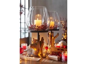8592453376242 - Windlicht HEINE HOME braun (braun natur) Kerzenhalter H 48cm Höhe 48cm Kerzenhalter Windlicht Geschenkartikel B23cm H48cm T23cm