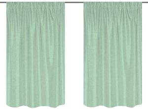 4056751476867 - Vorhang HOME BASICS MAITE Gr 1 grün (mint) B135cm H145cm Polyester Gardinen 4056751476867 - Vorhang HOME BASICS MAITE Gr 1 grün (mint) B135cm H145cm Polyester Gardinen