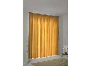 4004567106980 - Vorhang WIRTH Warnow Gr 3 gold (goldfarben) B132cm H200cm Chenille Polyacryl Gardinen 270 g m2