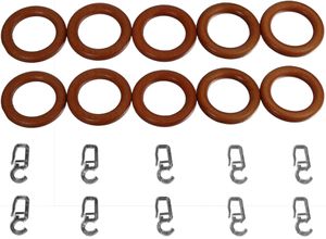 4016318034800 - Gardinenring LIEDECO braun (kirschbaumfarben) Ø28cm Materialmix Gardinenbefestigungen für Gardinenstangen Ø 28 mm 4016318034800 - Gardinenring LIEDECO braun (kirschbaumfarben) Ø28cm Materialmix Gardinenbefestigungen für Gardinenstangen Ø 28 mm