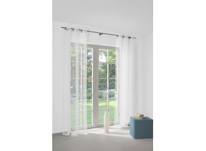 4004567535360 - Gardine WIRTH Heike Gr 1 weiß B140cm H120cm Polyester Gardinen