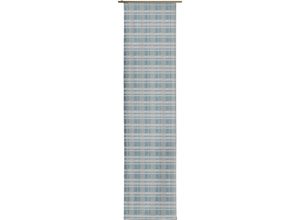 4004567204280 - Schiebegardine WIRTH Laufenberg Gr 1 blau B60cm H145cm Jacquard Baumwolle Polyester Gardinen