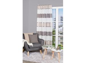 4056751473880 - Vorhang HOME WOHNIDEEN WALTER Gr 1 grau (stein) B140cm H145cm Polyester Gardinen Kräuselbandschal WALTER Querstreifen 4056751473880 - Vorhang HOME WOHNIDEEN WALTER Gr 1 grau (stein) B140cm H145cm Polyester Gardinen Kräuselbandschal WALTER Querstreifen