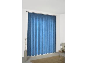 4004567110482 - Vorhang WIRTH Toco-Ranke Gardinen Gr 145 cm Kräuselband 132 cm blau Kräuselband Gardine