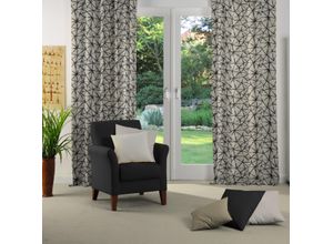 4004567157715 - Vorhang WIRTH Lisburn Gr 1 schwarz B132cm H150cm Polyester Gardinen
