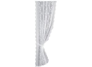 4005385835991 - Vorhang WECKBRODT Siena Gr 2 weiß B130cm H160cm Jacquard Polyester Gardinen Jacquard halbtransparent Bordüre mit Raffhalter Gardine Store 4005385835991 - Vorhang WECKBRODT Siena Gr 2 weiß B130cm H160cm Jacquard Polyester Gardinen Jacquard halbtransparent Bordüre mit Raffhalter Gardine Store