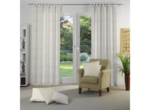 4004567513078 - Vorhang WIRTH Gospic Gr 1 braun Gardinen 145cm Schlaufen 132cm Baumwolle Polyester B132cm H145cm