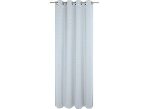 4004567517366 - Vorhang WIRTH Berwick Gr 1 blau B132cm H145cm Jacquard Baumwolle Polyester Gardinen