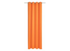 4004567143114 - Vorhang WIRTH Dim out Gardinen Gr 150 cm Ösen 145 cm orange Ösen Gardine