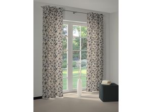 4004567157760 - Vorhang WIRTH Lisburn Gr 1 schwarz B132cm H150cm Polyester Gardinen