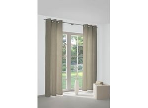 4004567341626 - Vorhang WIRTH Torbole Gr 1 braun (mittelbraun) B132cm H145cm Jacquard Baumwolle Polyester Gardinen