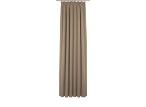 4004567529154 - Vorhang WIRTH Westport Gr 1 grau (taupe) Gardinen 145cm Smokband 132cm Polyester B132cm H145cm