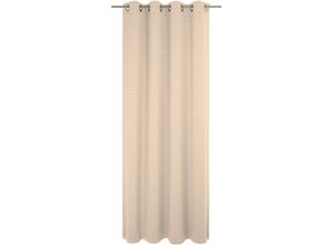4004567517014 - Vorhang WIRTH Berwick Gr 1 orange (terra) B132cm H145cm Jacquard Baumwolle Polyester Gardinen