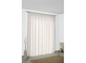 4004567336417 - Vorhang WIRTH Torbole Gr 1 beige B65cm H125cm Jacquard Baumwolle Polyester Gardinen