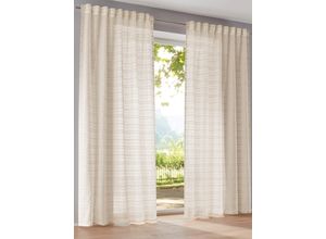 6941446671789 - Gardine HEINE HOME Gr 1 weiß (beige sanftes weiß) B140cm H145cm Polyester Gardinen
