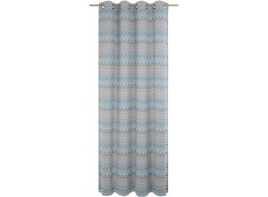 4004567231163 - Vorhang WIRTH Benewitz Gr 1 blau Gardinen 145cm Ösen 132cm Baumwolle Polyester B132cm H145cm