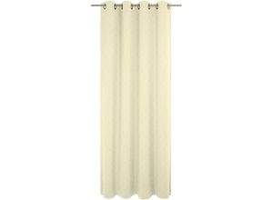 4004567527938 - Vorhang WIRTH Westport Gr 1 beige (natur) Gardinen 145cm Ösen 132cm Polyester B132cm H145cm