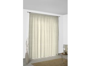 4004567513979 - Vorhang WIRTH Gospic Gr 1 grau Gardinen 145cm Kräuselband 132cm Baumwolle Polyester B132cm H145cm