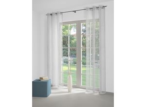 4004567535766 - Gardine WIRTH Lizzy Gr 1 weiß B140cm H120cm Polyester Gardinen