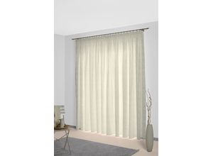 4004567526092 - Vorhang WIRTH Telfort Gr 1 grau B132cm H145cm Jacquard Baumwolle Polyester Gardinen