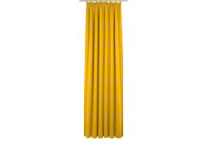 4004567531058 - Vorhang WIRTH Westport Gr 1 gelb Gardinen 145cm Smokband 132cm Polyester B132cm H145cm
